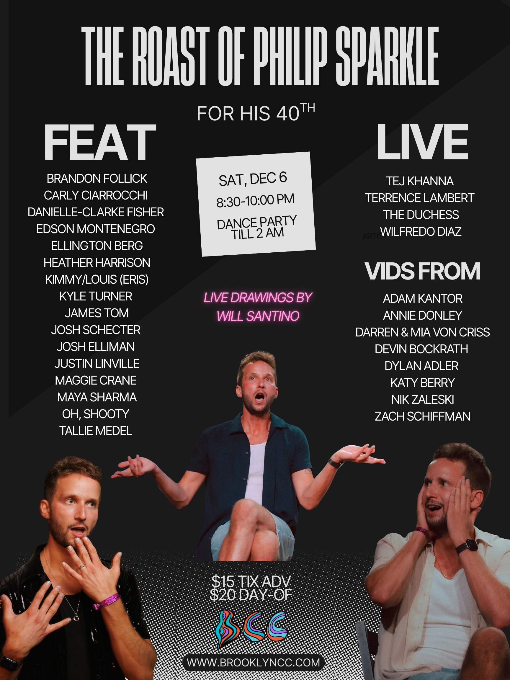 The Roast of Philip Sparkle (40th Bday) — Brooklyn Comedy Collective (BCC)