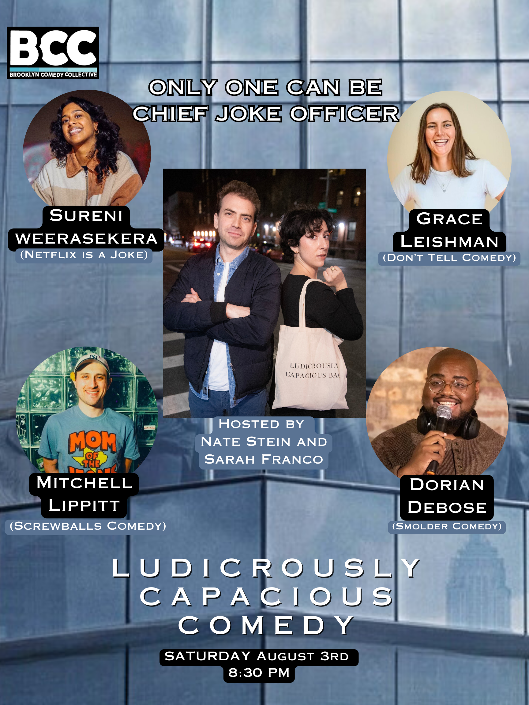 Ludicrously Capacious Comedy — Brooklyn Comedy Collective (BCC)