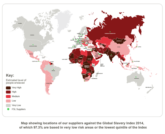Modern Slavery Map