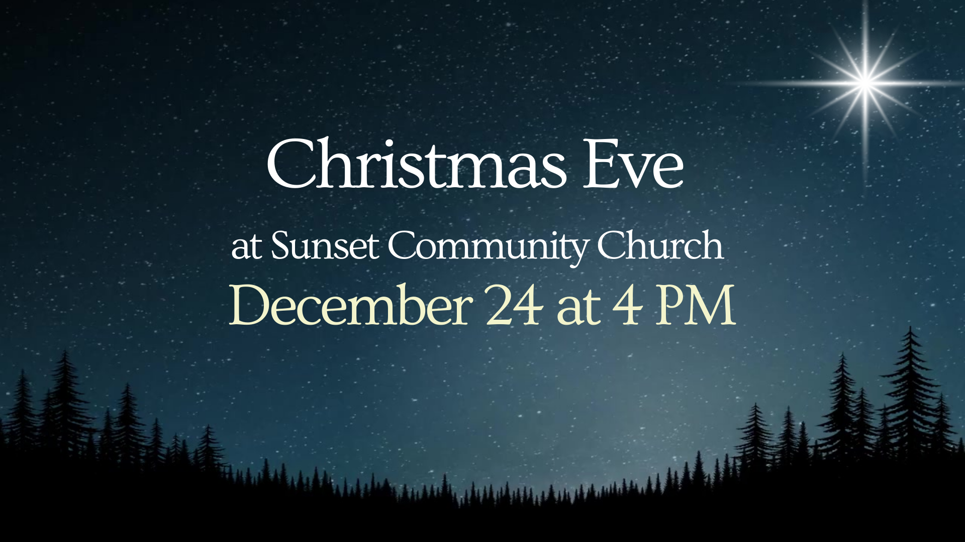 Events — Sunset Community Church