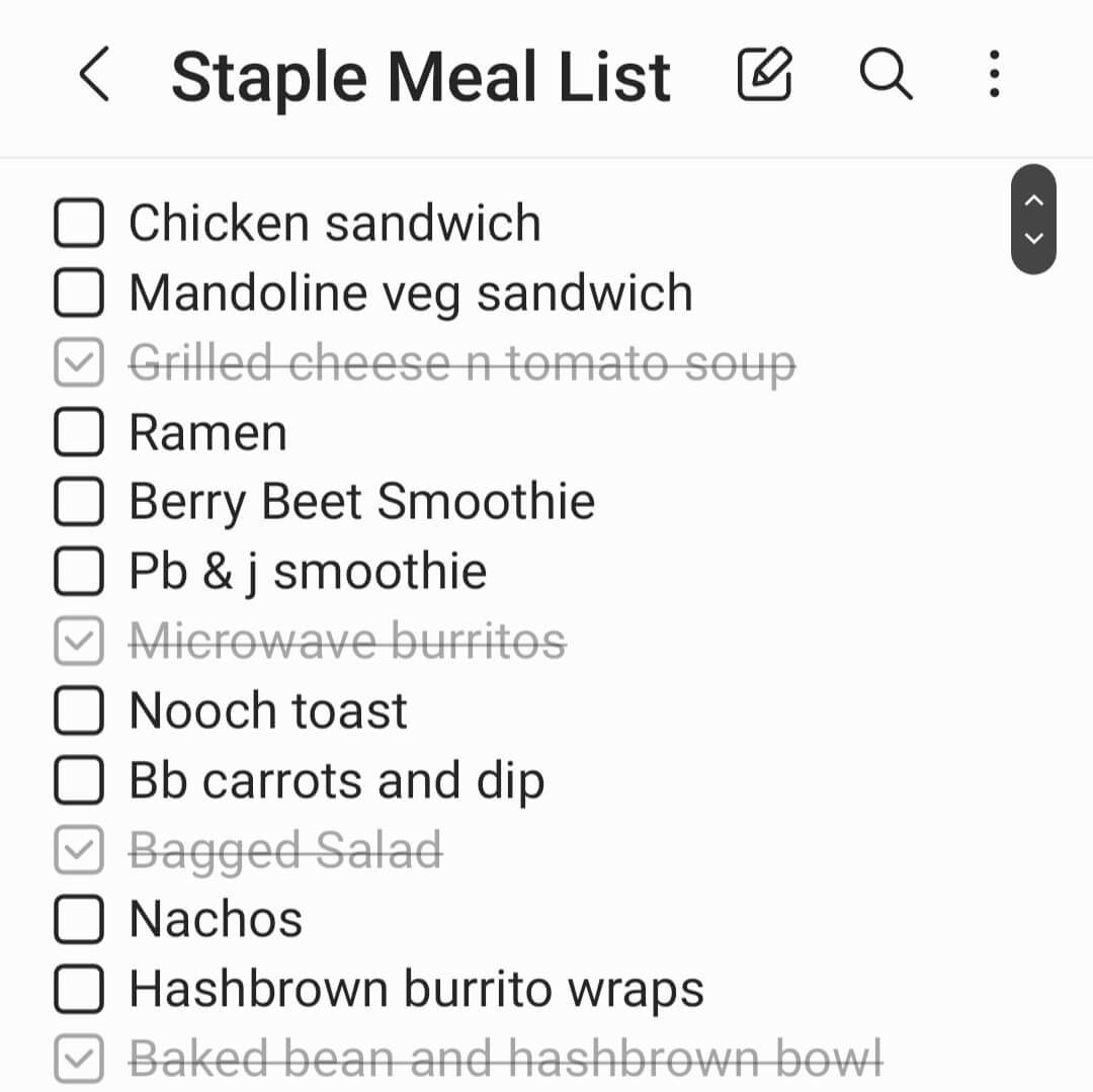How to Make a Staple Meal List — grapes lauren