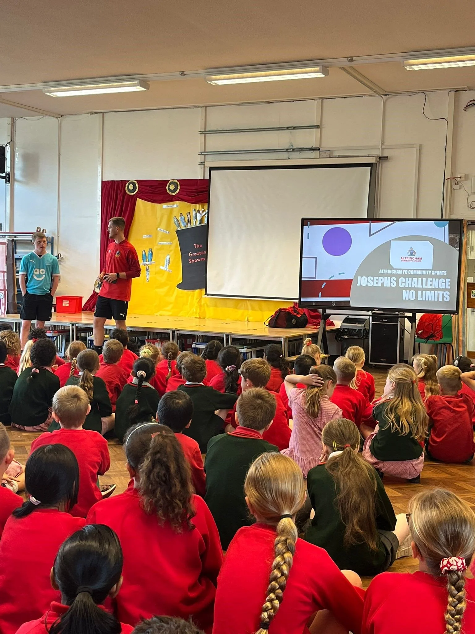 Cloverlea Primary Assembly & PE Lesson — Altrincham FC-CSH