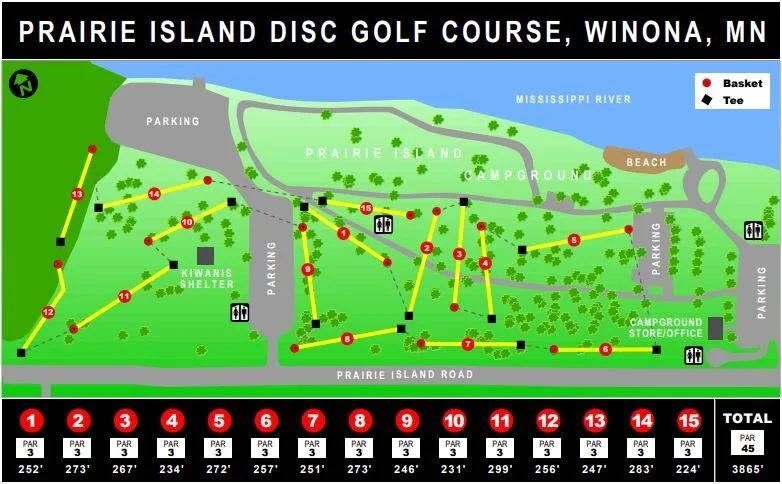 Disc Golf Course — Prairie Island Campground