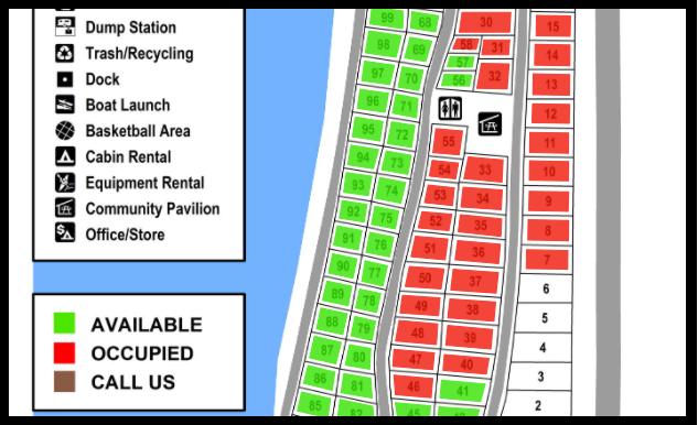 Campground Map — Prairie Island Campground