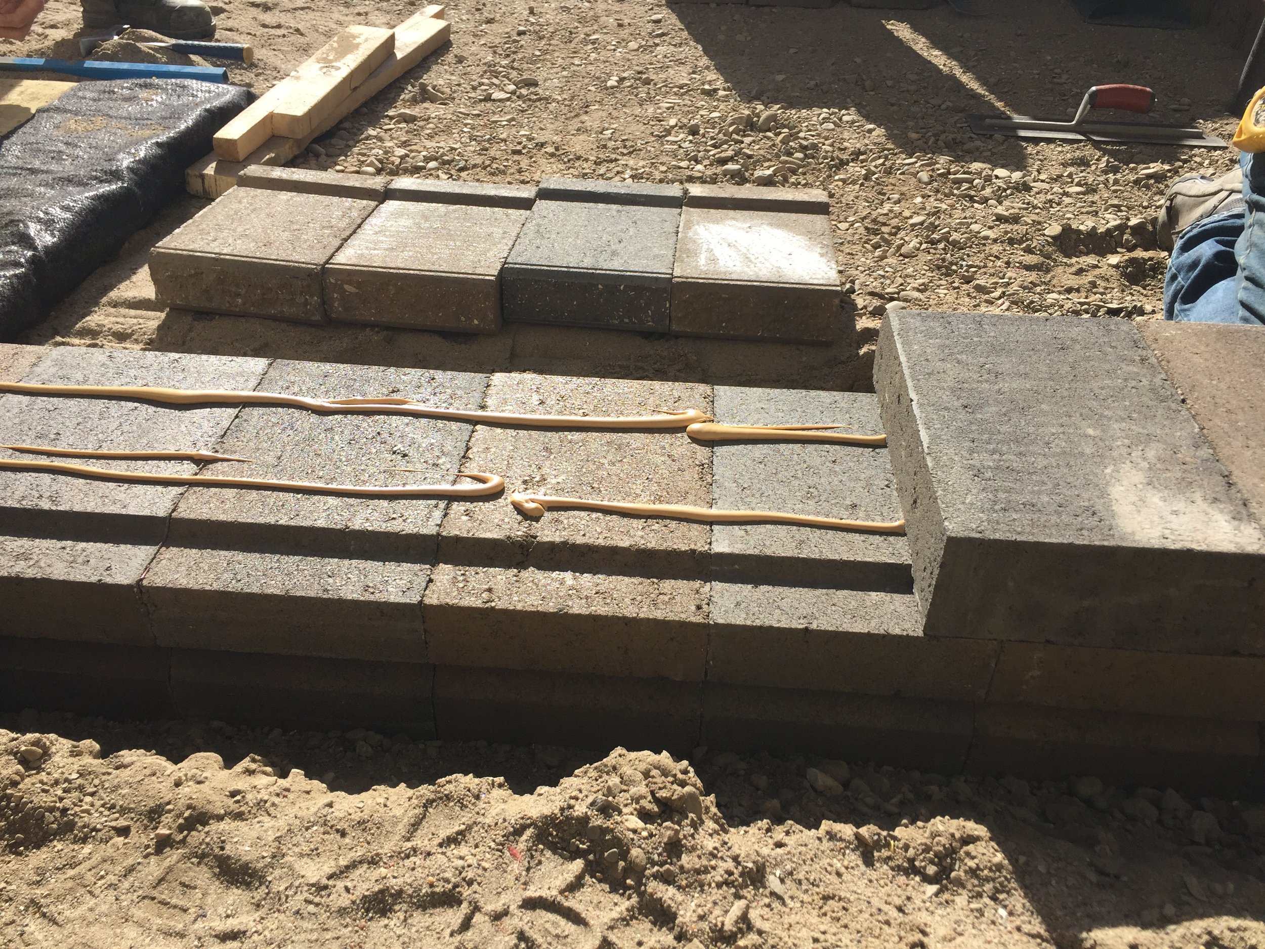 How To Install Steps With Retaining Wall Blocks Hilgersom Inc 