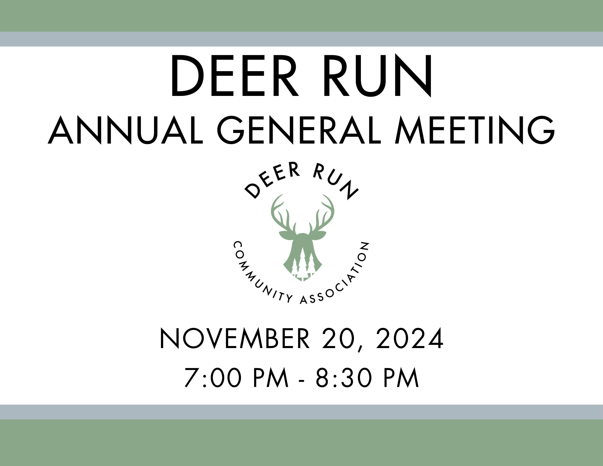 Deer Run AGM 2024 — Deer Run Community Association