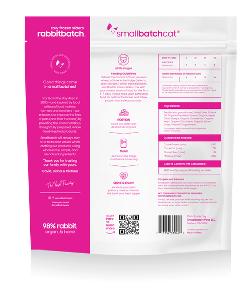 Cat - Rabbit Batch — Smallbatch | Dog & Cat Food