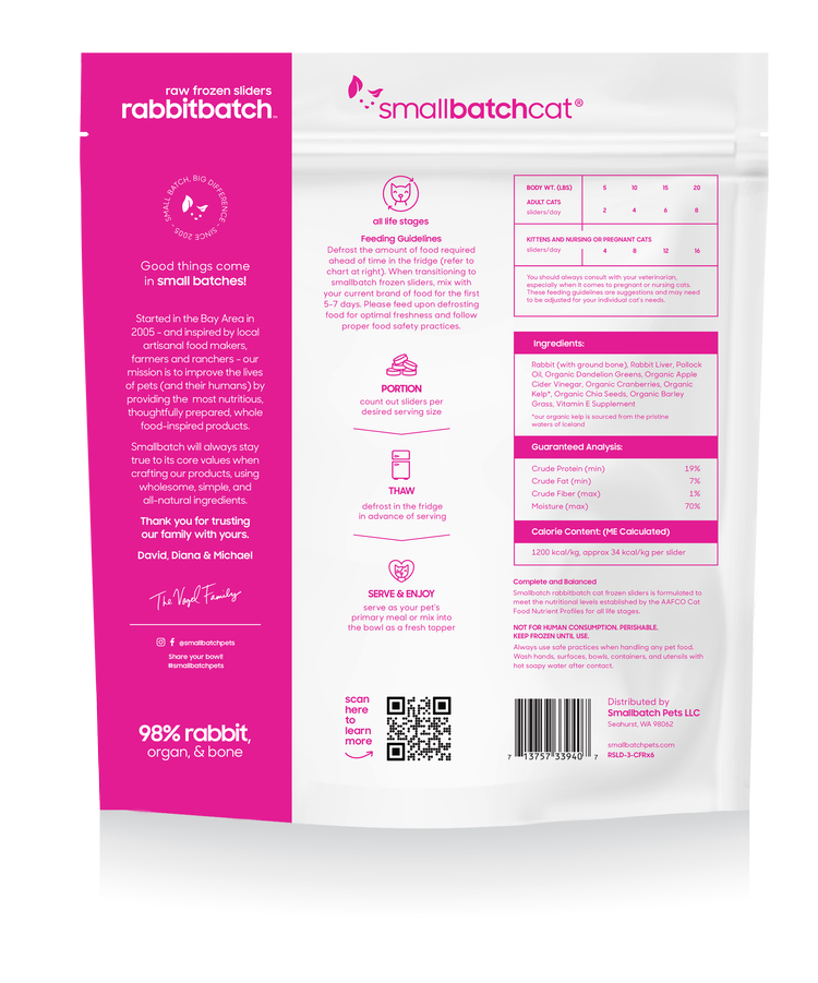 Cat - Rabbit Batch — Smallbatch | Dog & Cat Food