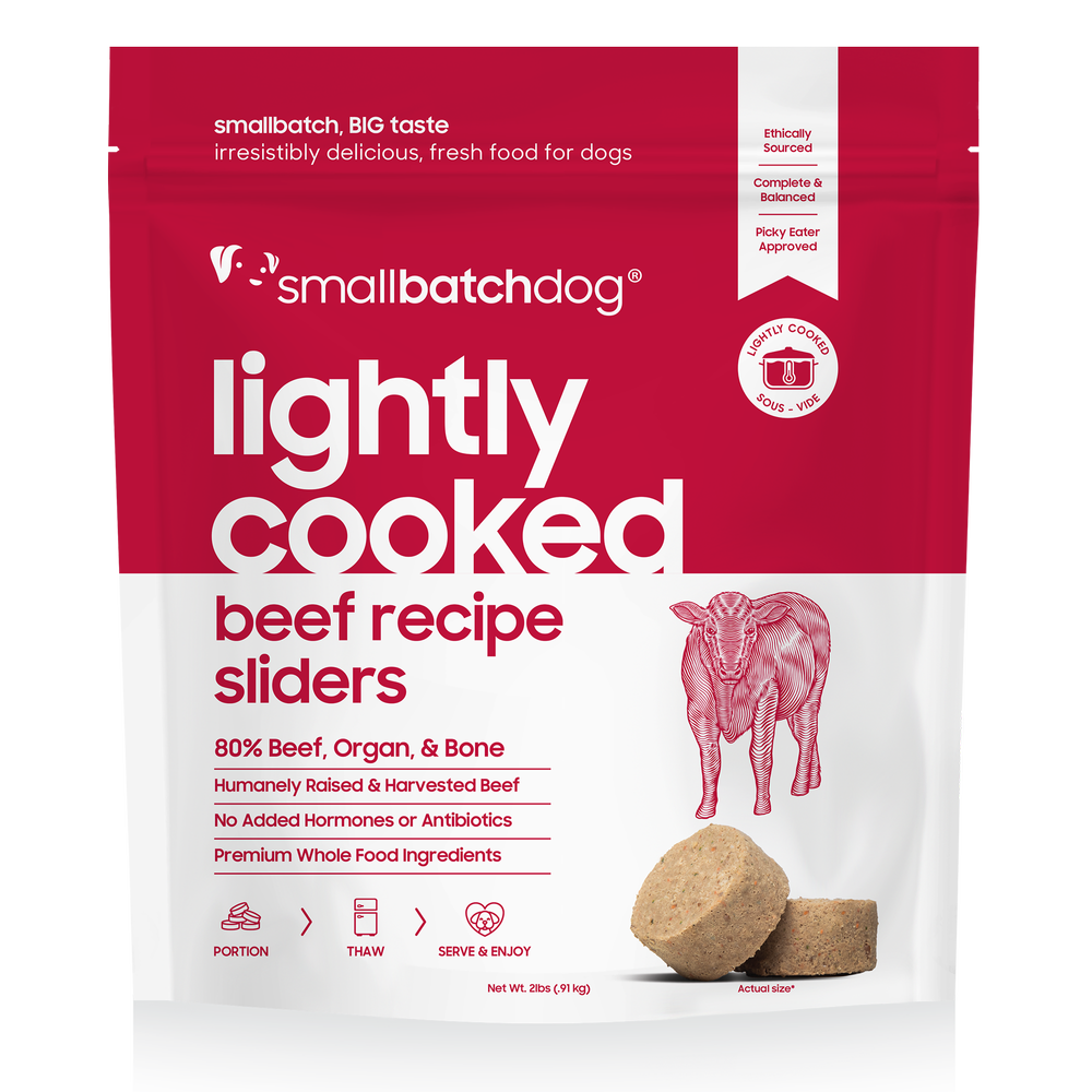 lightly cooked beef batch — Smallbatch | Dog & Cat Food