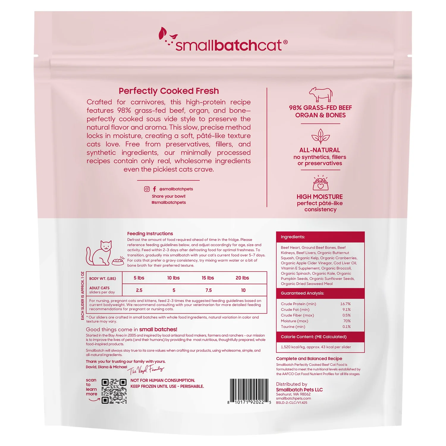 perfectly cooked cat beef — Smallbatch | Dog & Cat Food