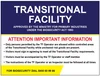 Transitional Facility Signs — Hazsafe