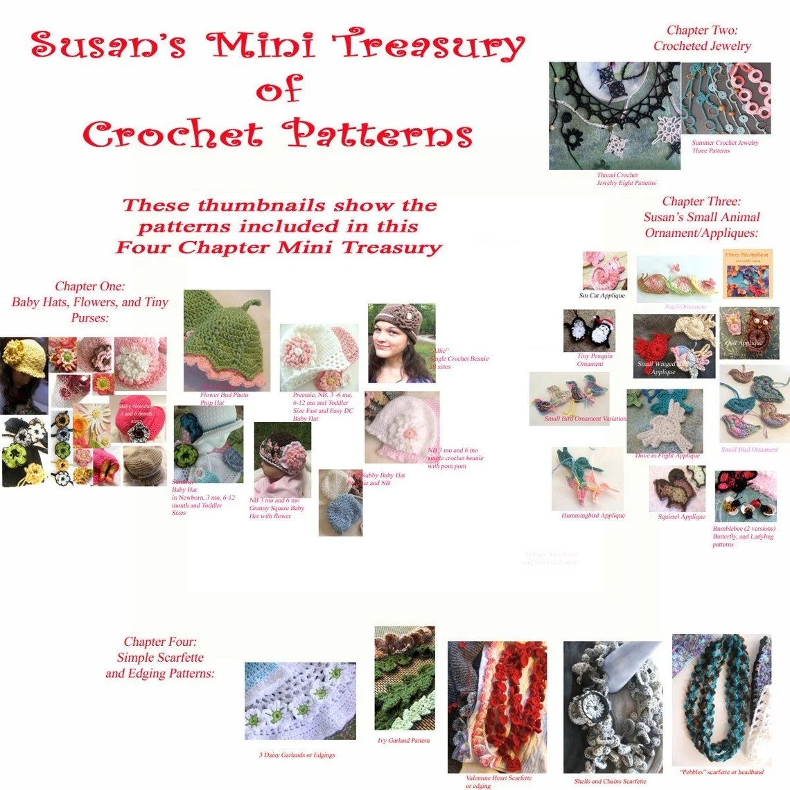 Susan's Mini Treasury of Crochet Patterns — Susan Kennedy Art