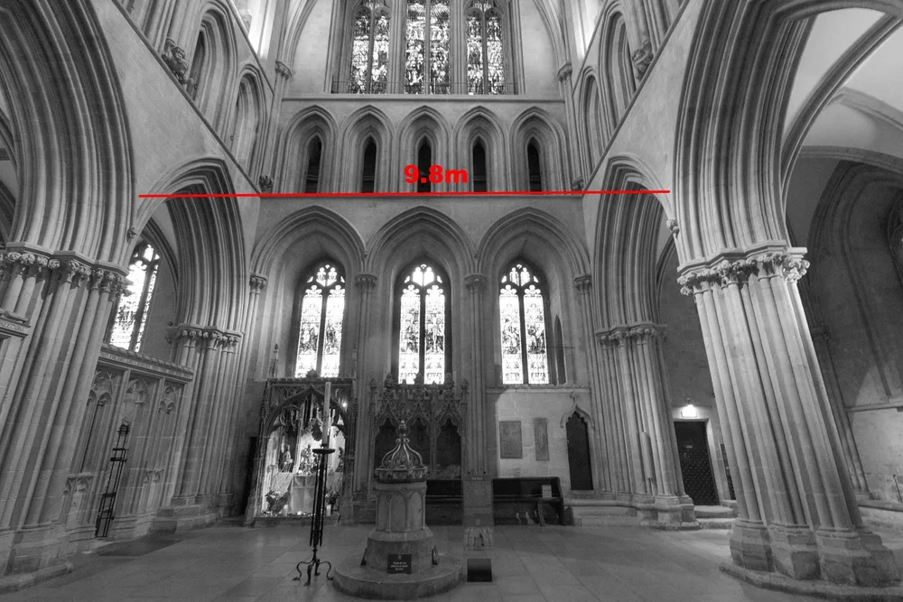 Installation site 1 - South Transept (suspension) — WELLS ART CONTEMPORARY