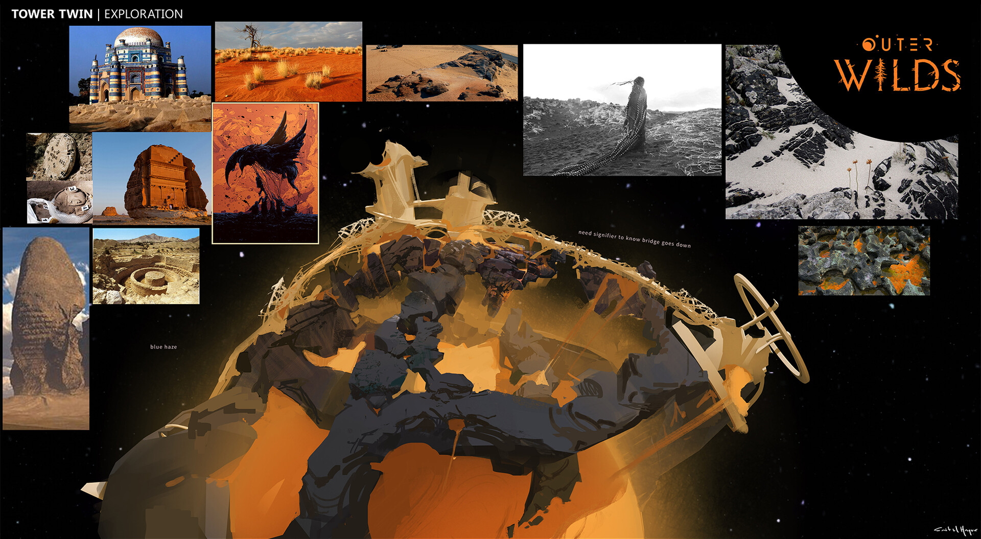 [CONCEPT ART BY MOBIUS DIGITAL] OUTER WILDS — Pixel Life Stories