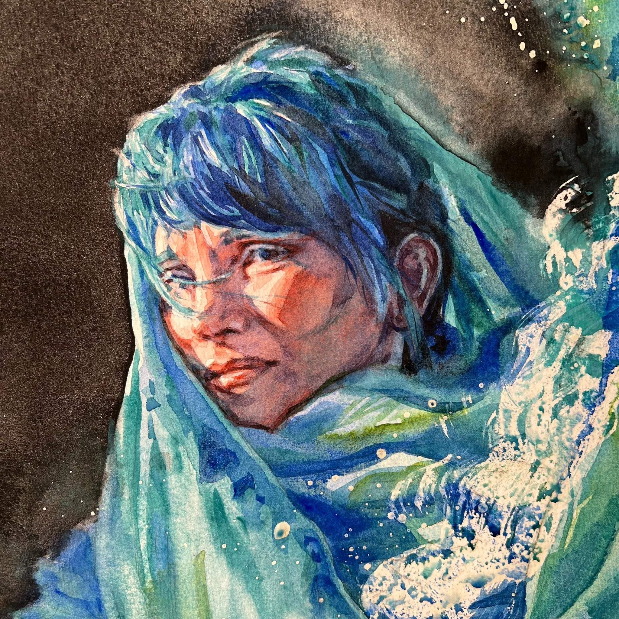 Painting "River" in Watercolor — Joanna Barnum