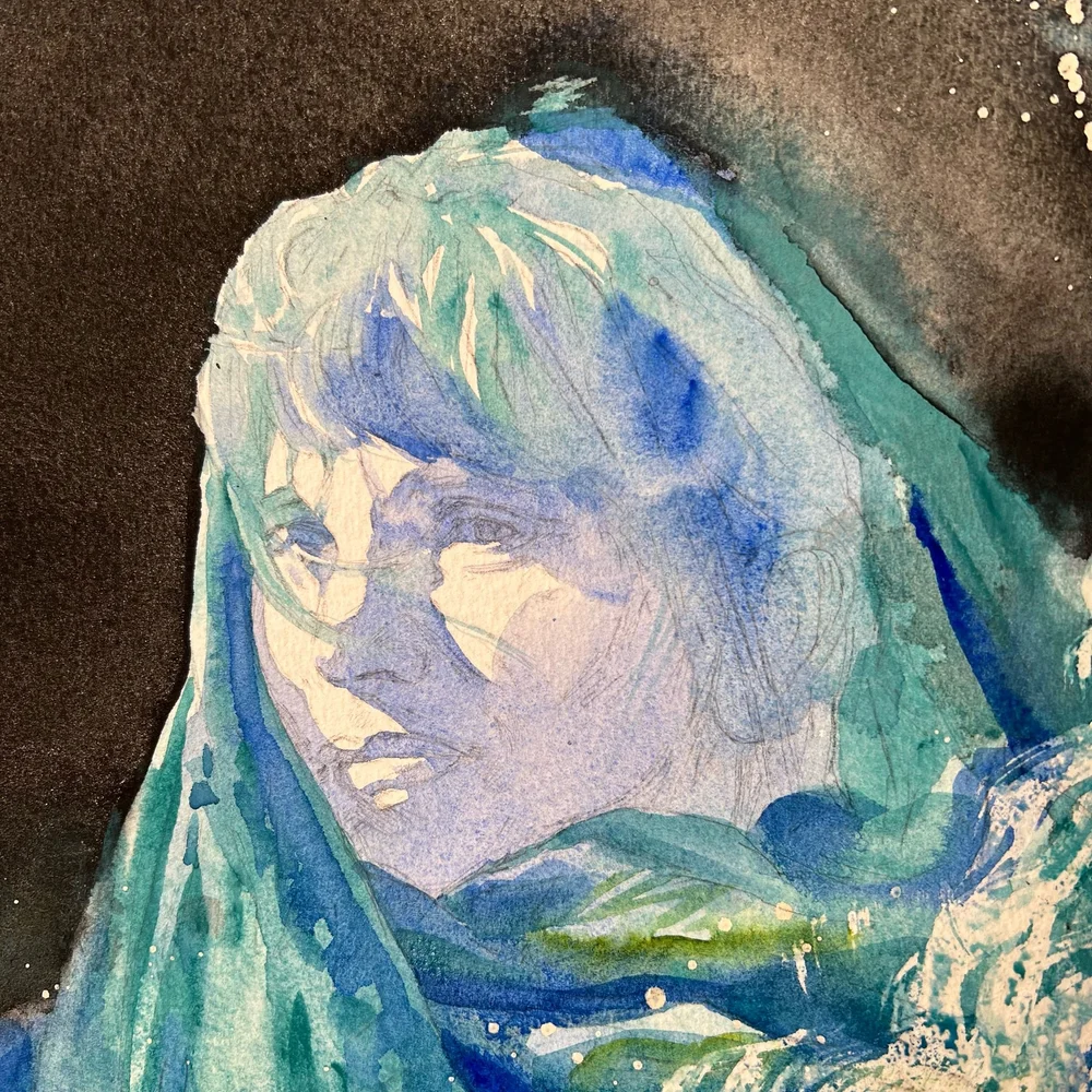 Painting "River" in Watercolor — Joanna Barnum