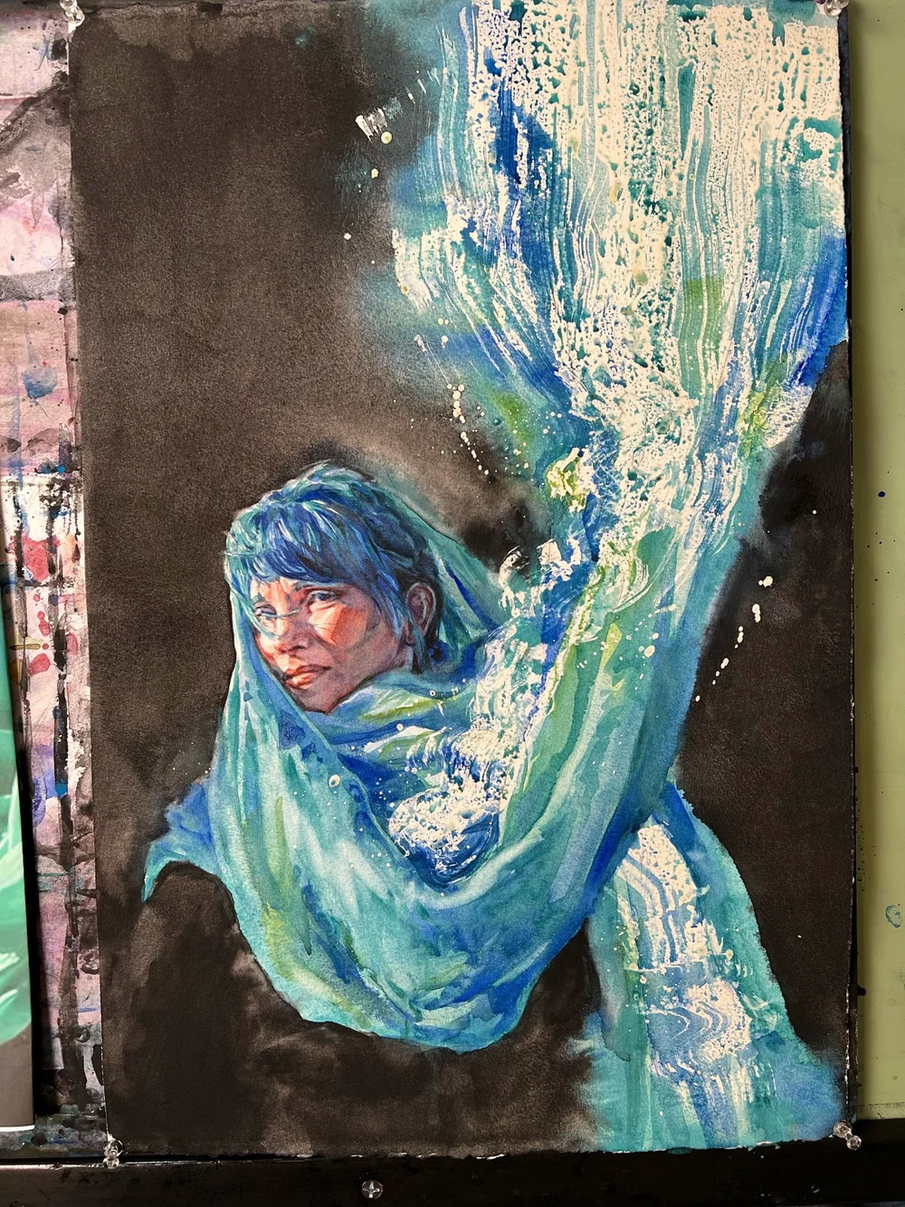 Painting "River" in Watercolor — Joanna Barnum