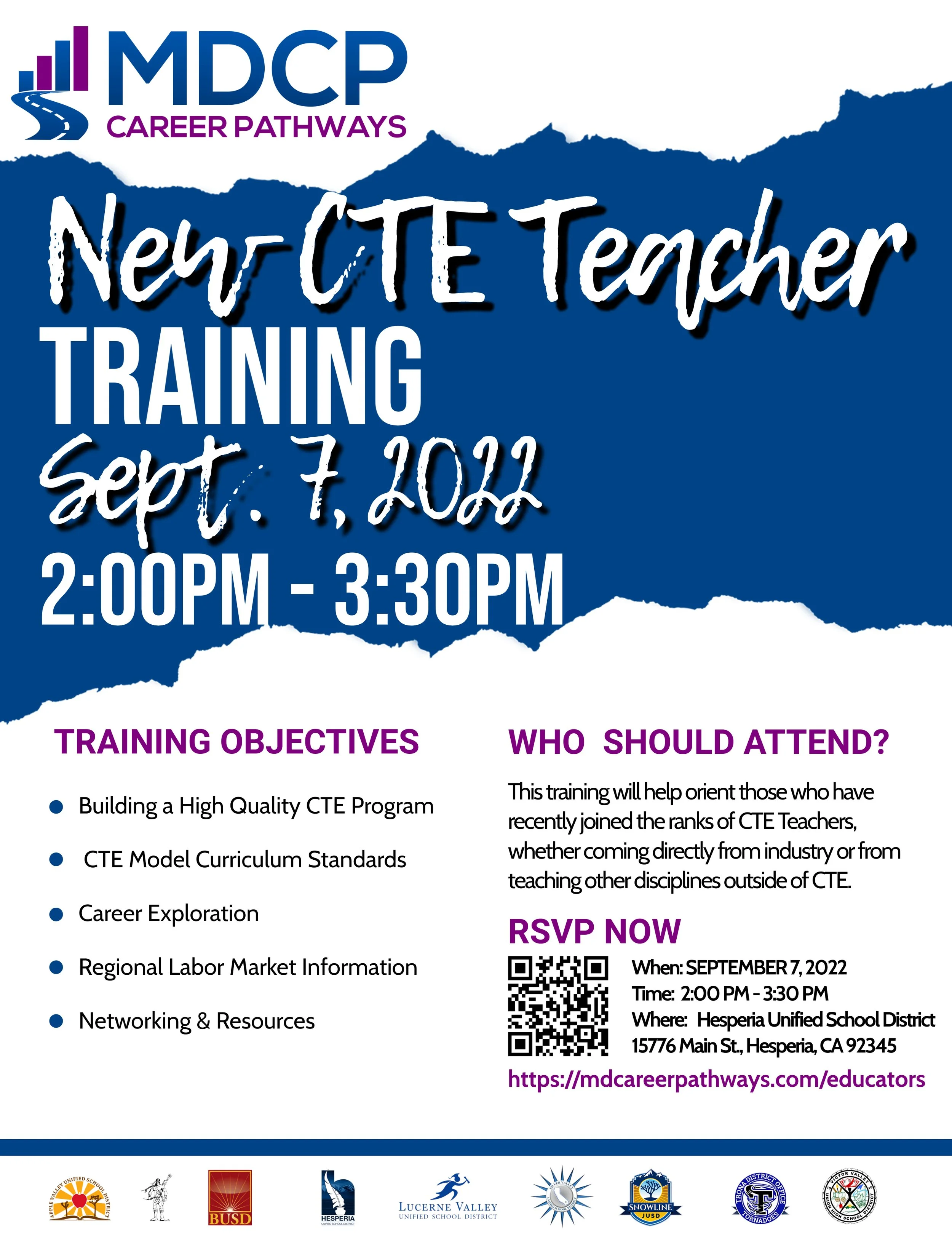 New CTE Teacher Training 2022 — Mountain Desert Career Pathways