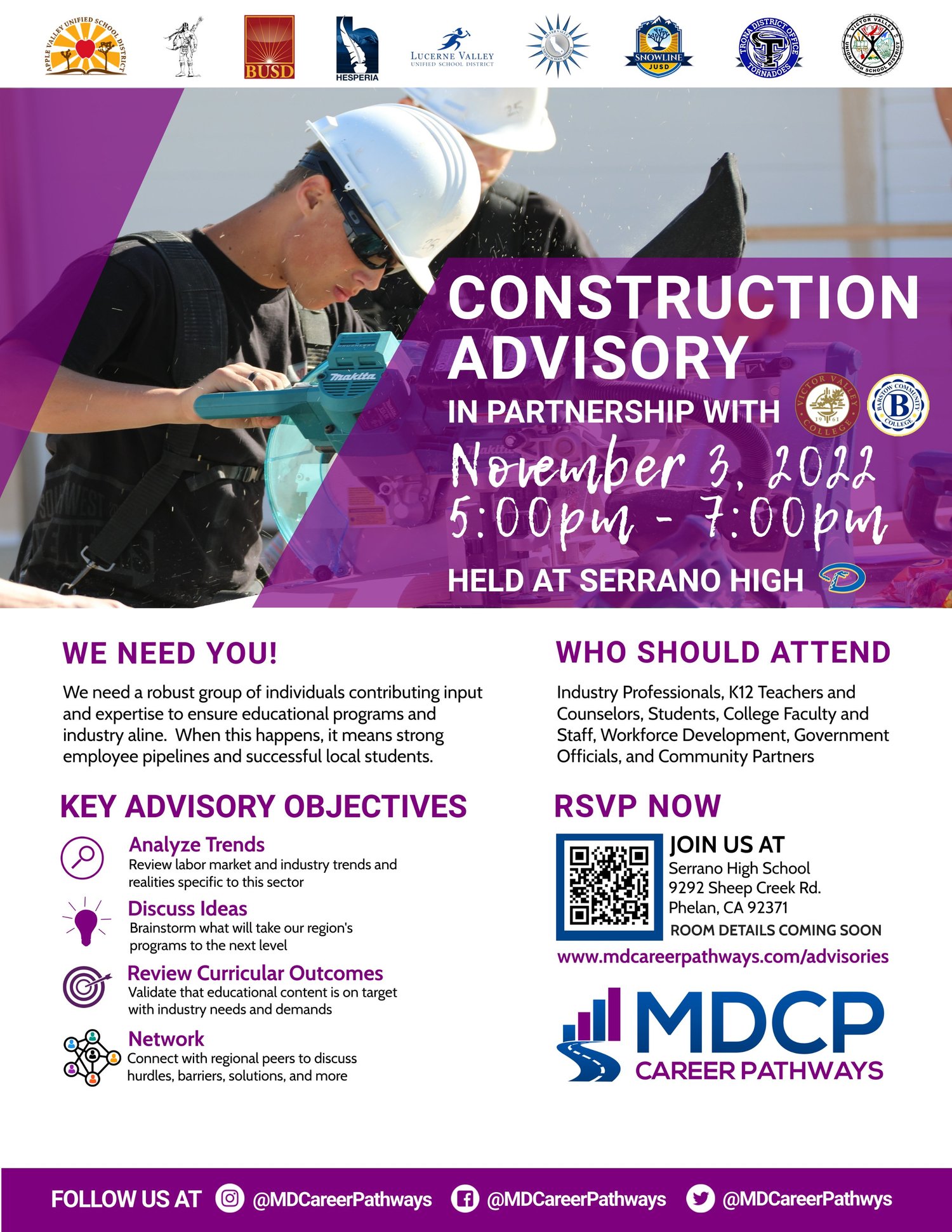 2022 Advisory: Construction — Mountain Desert Career Pathways
