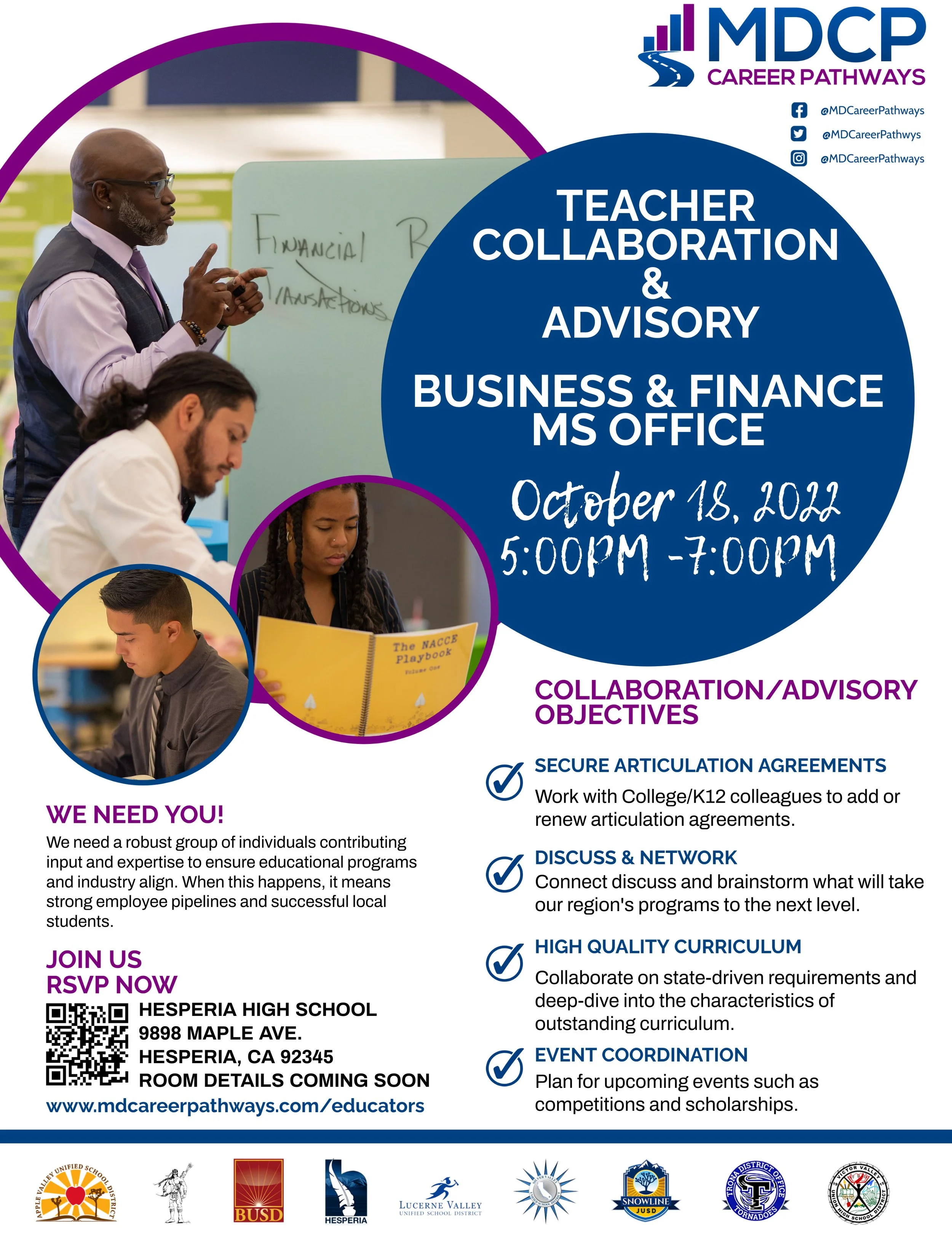 MDCP Teacher Collaboration — Mountain Desert Career Pathways