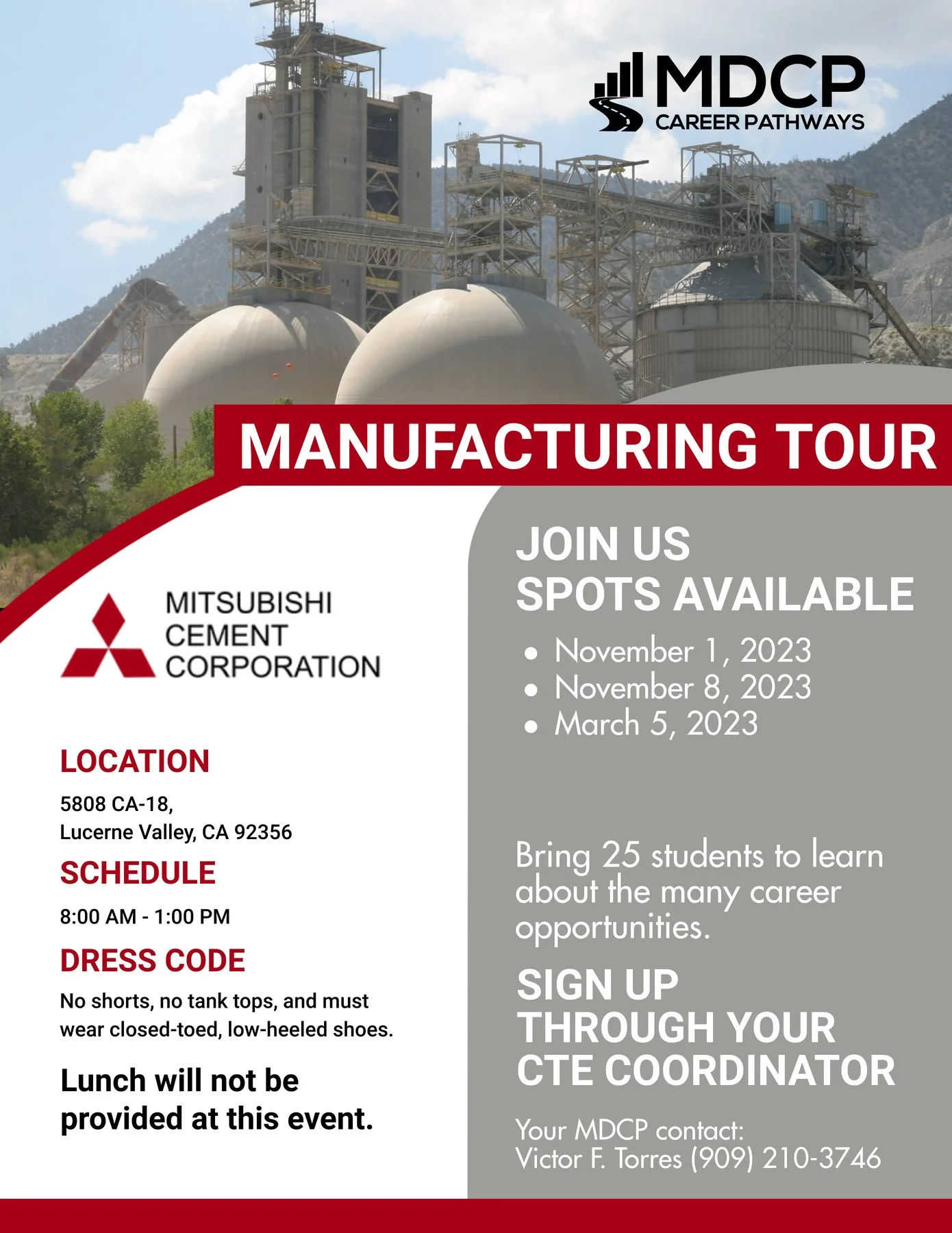 Manufacturing Tour: Mitsubishi Cement Corporation — Mountain Desert ...