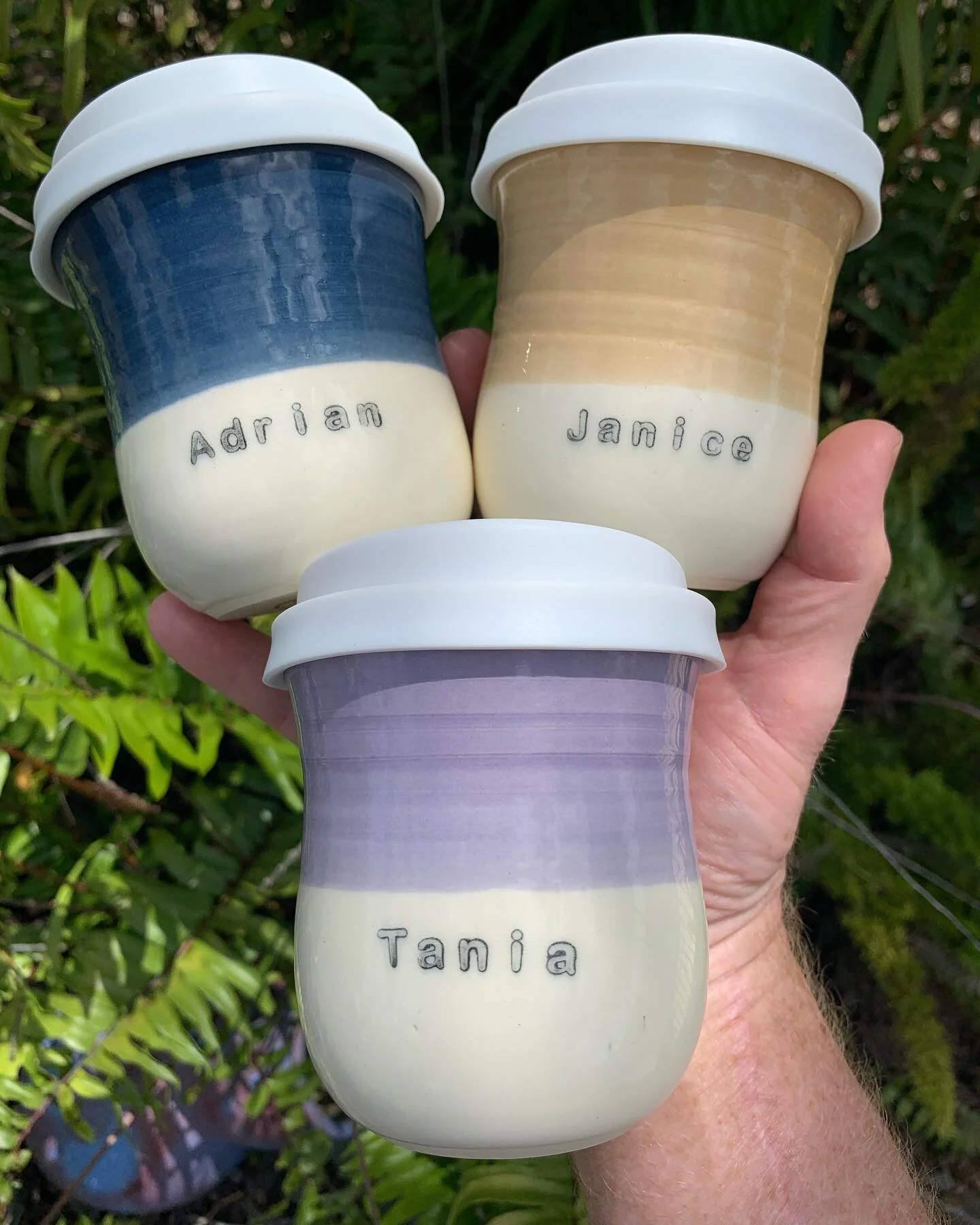 The Ceramic Mill / Handmade Ceramic Keep Cups / Pottery Travel Cups ...