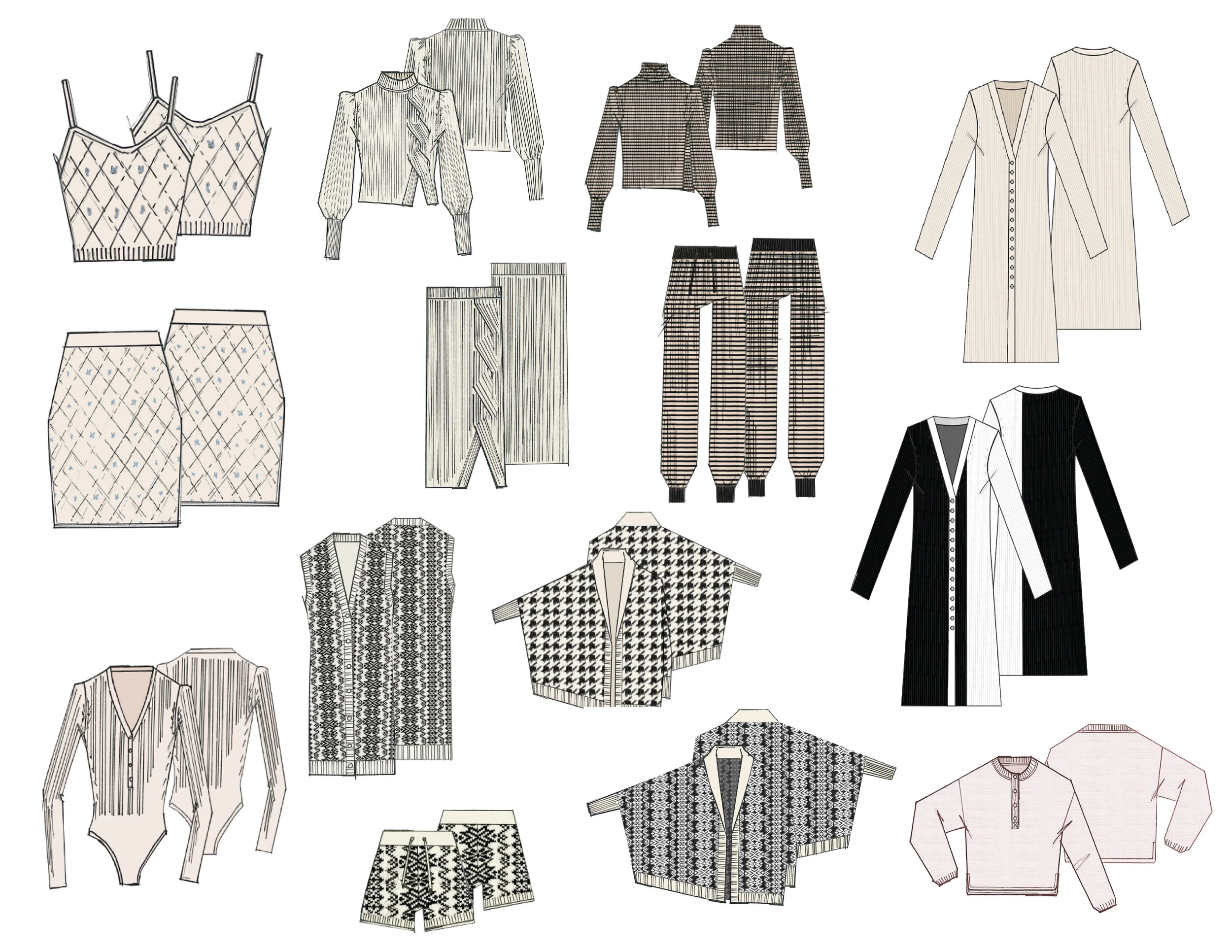 KNIT & SWEATER SKETCH — SHARON KU