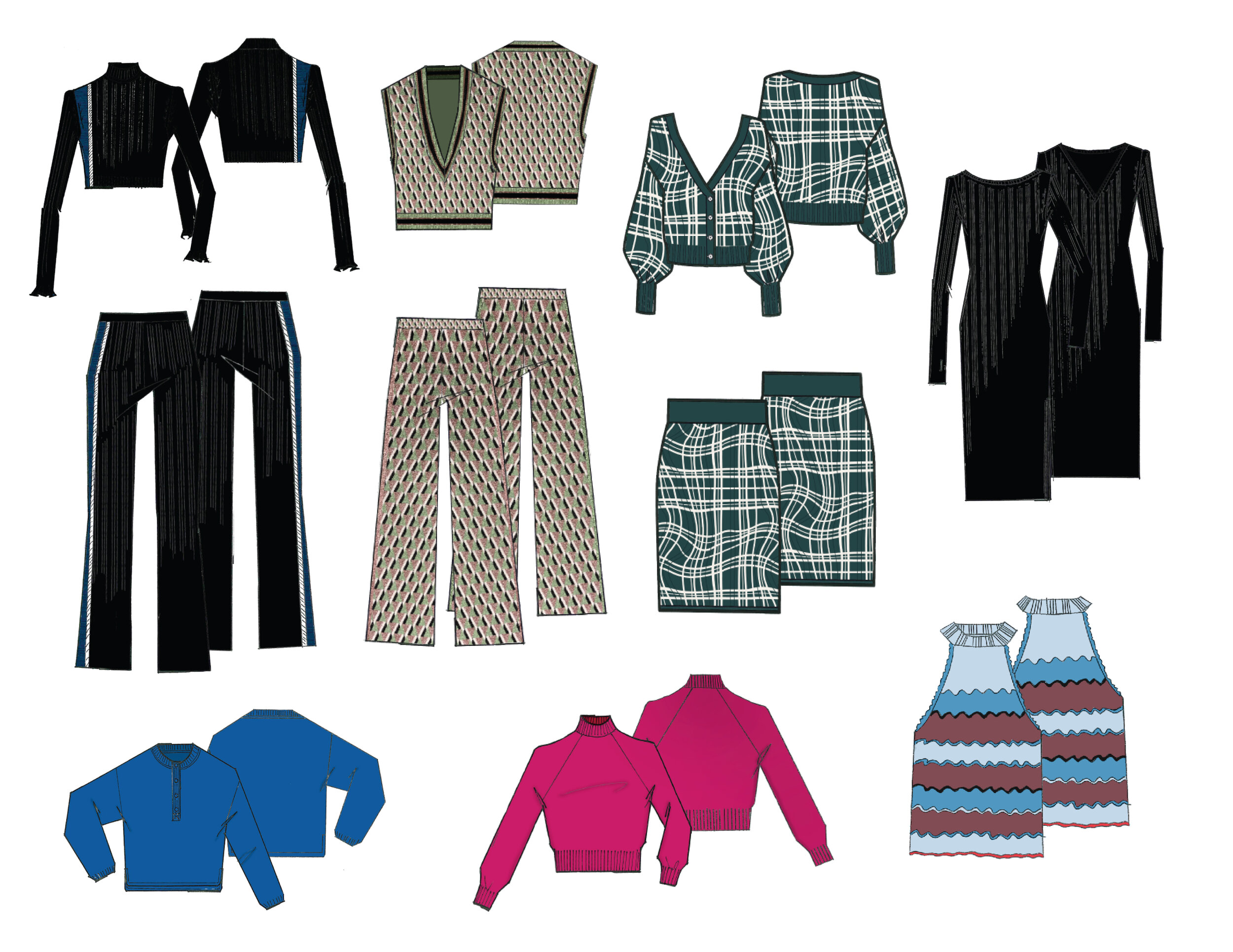 KNIT & SWEATER SKETCH — SHARON KU