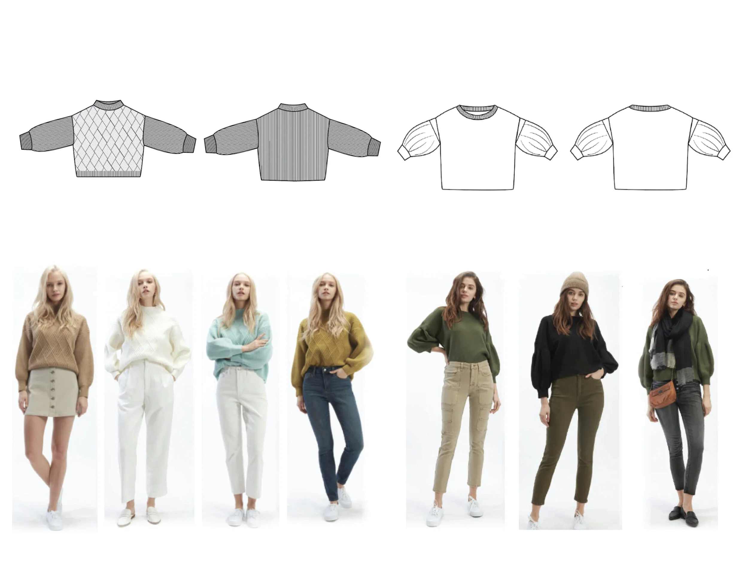 KNIT & SWEATER SKETCH — SHARON KU