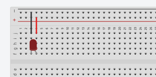 Led Circuit On Breadboard