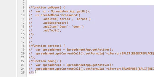 Crossword puzzles with Google Sheets — Digital Maestro Magazine