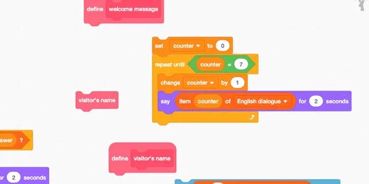 multiple language dialogue in Scratch projects using lists — Digital ...