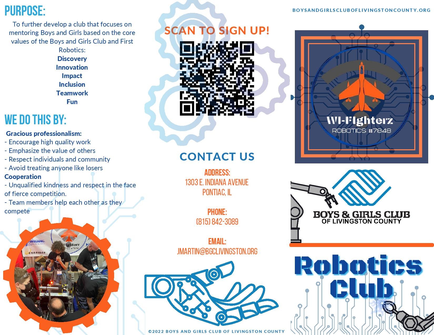 Wi-Fighterz Robotics Team — Boys & Girls Club of Livingston County