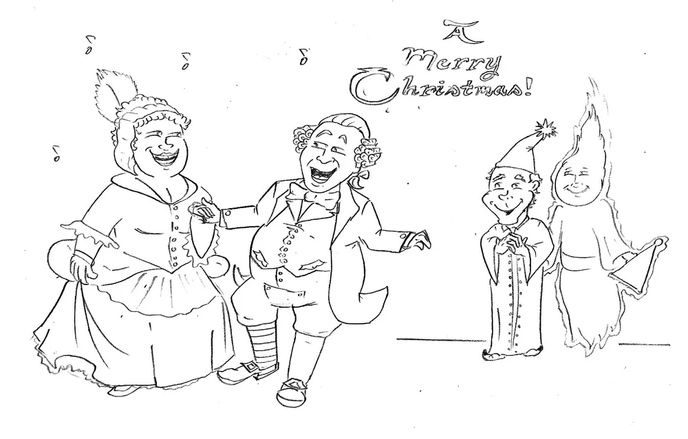 Dickens Christmas Carol Printable Coloring Pages