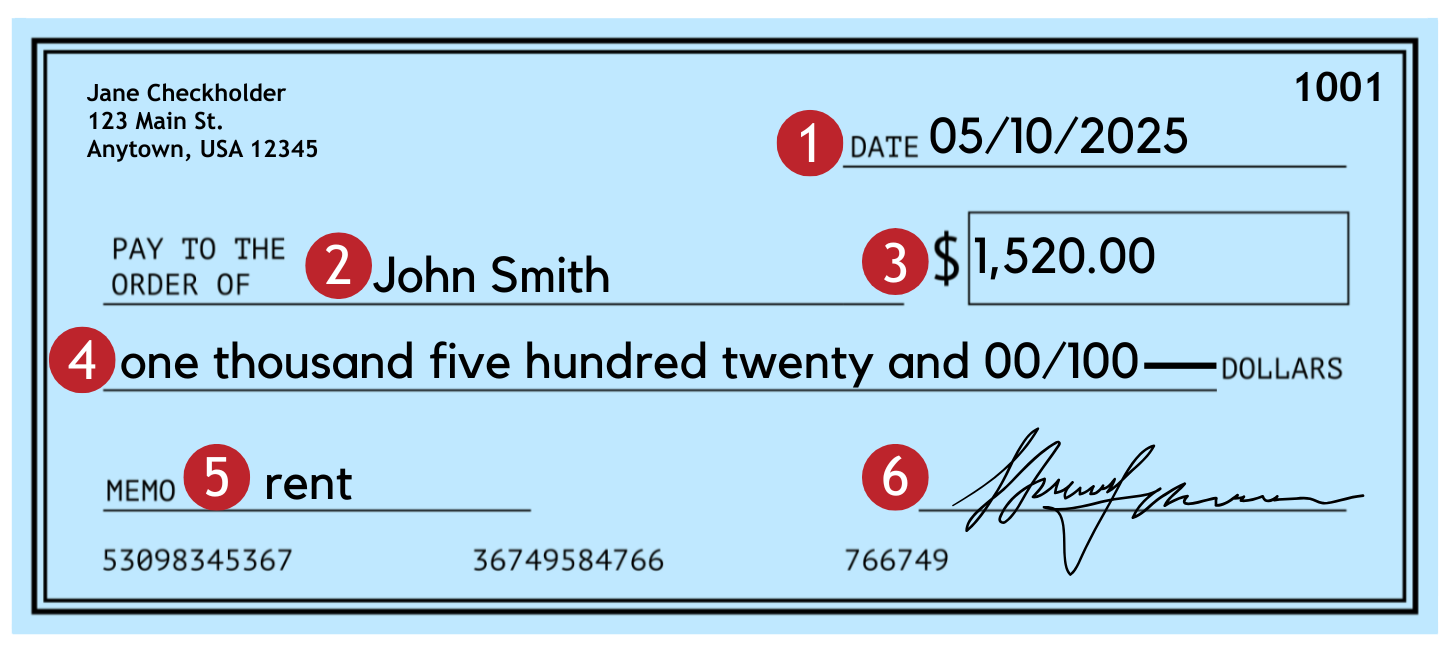 How to Properly Write a Check — Interfaith Federal Credit Union