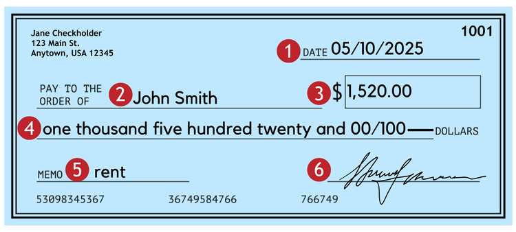 How to Properly Write a Check — Interfaith Federal Credit Union