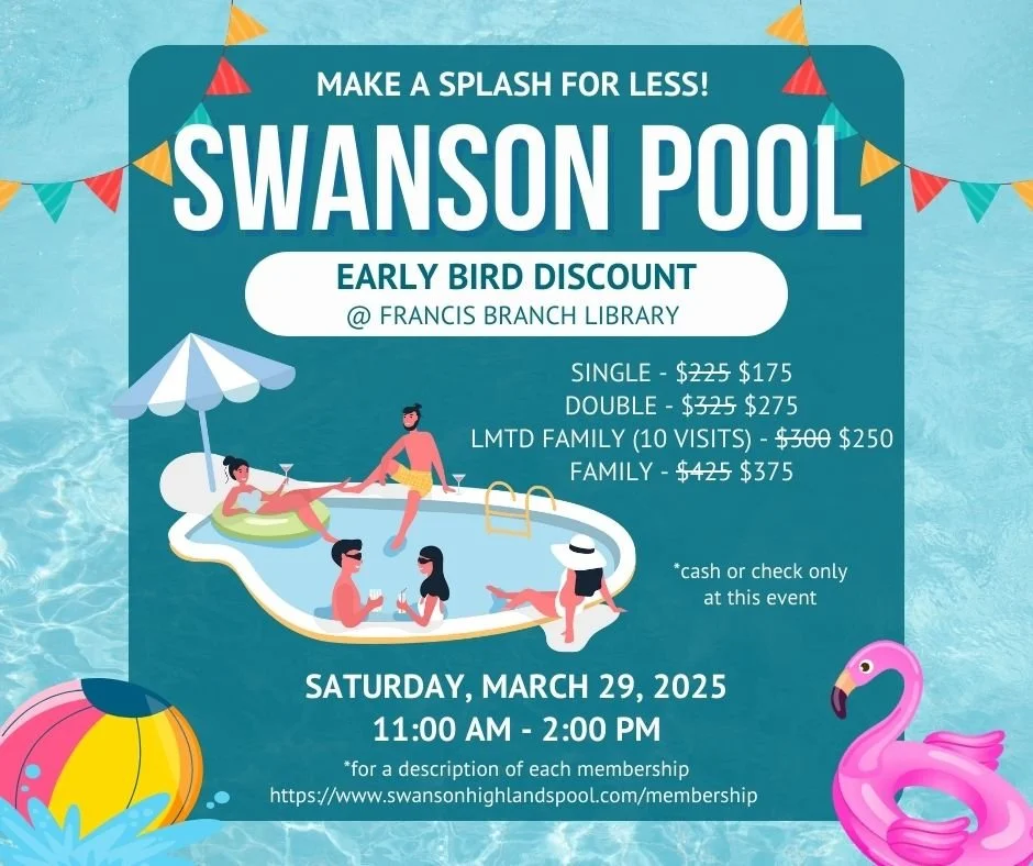 2025 Membership Registration — Swanson Highlands Pool