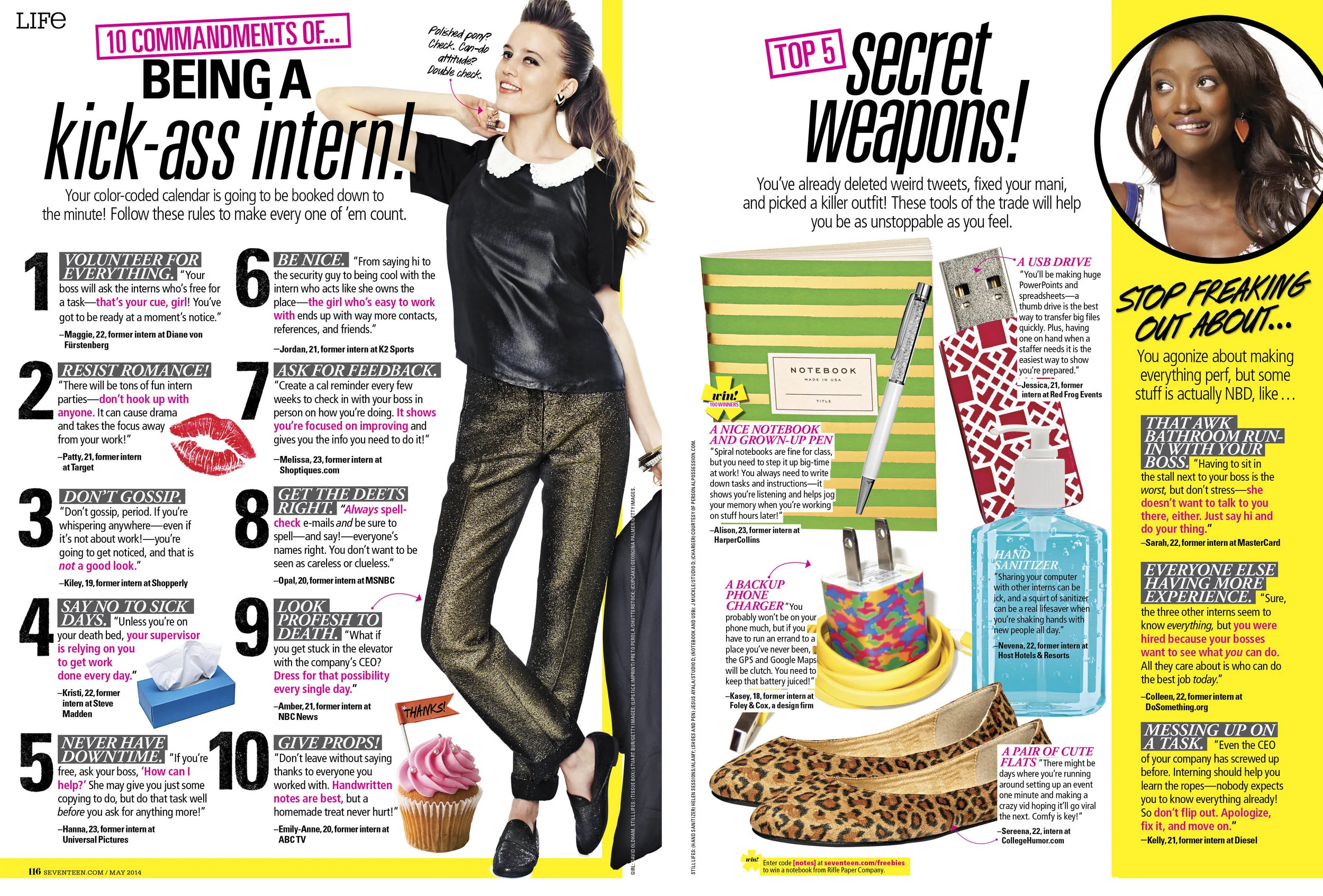 Seventeen Magazine Spread