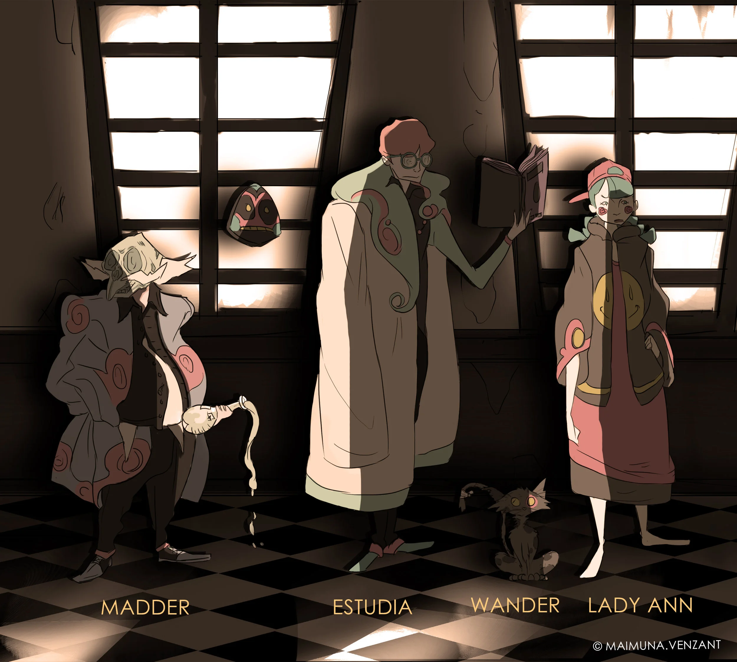 In Solitude Characters — Maimuna Venzant