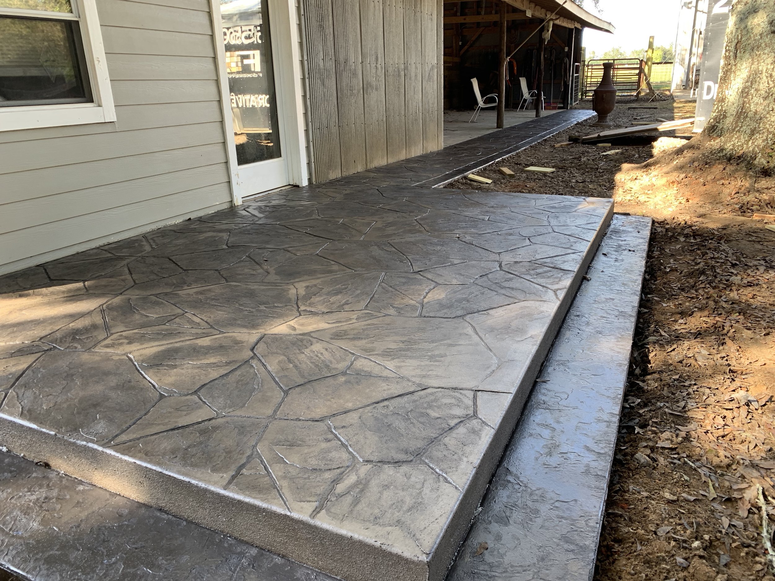 Roman Slate Stamped Concrete