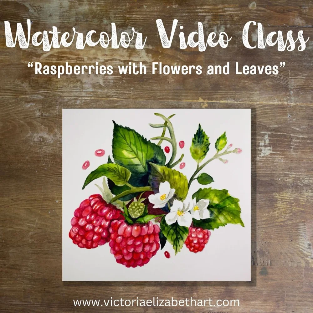 Victoria Elizabeth- Step by step watercolor class videos. Learn to ...
