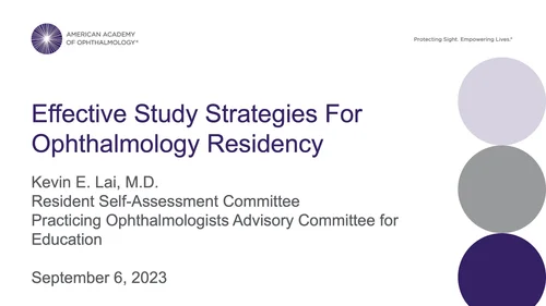 Free Webinar: Effective Study Strategies For Ophthalmology Residency ...