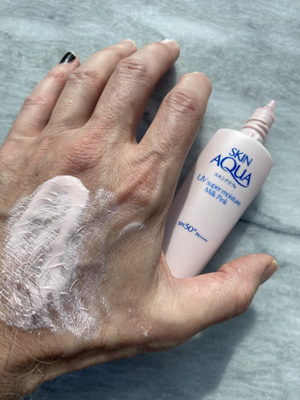 SKIN AQUA UV SUPER MOISTURE MILK PINK SPF 50 – BEST SUNSCREEN FOR OILY SKIN