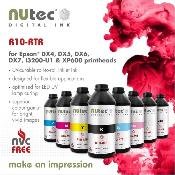 NUtec Digital Ink Launches Low Viscosity UV Ink For Epson Print Heads ...