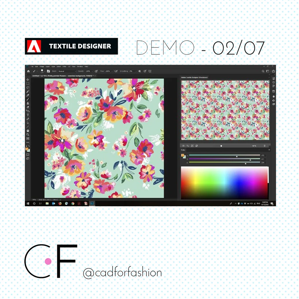 Textile Designer Demo at Cad for Fashion — TEXINTEL