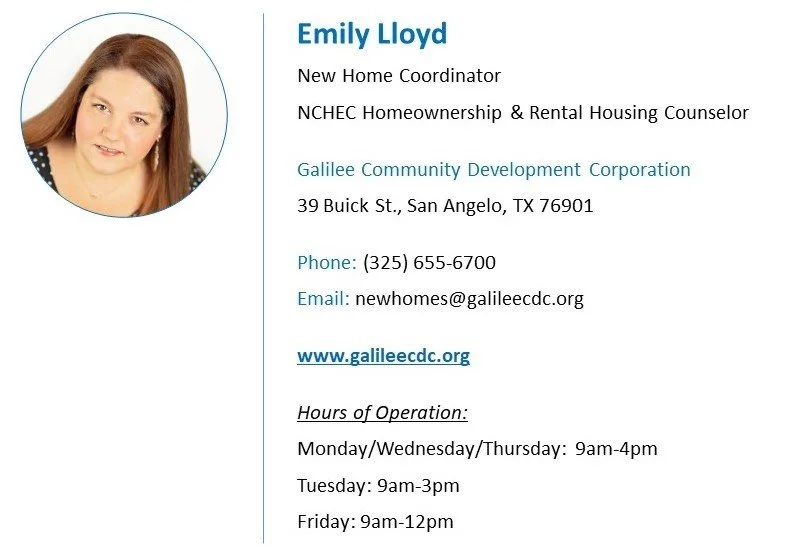 Homeownership Education Courses — Galilee CDC