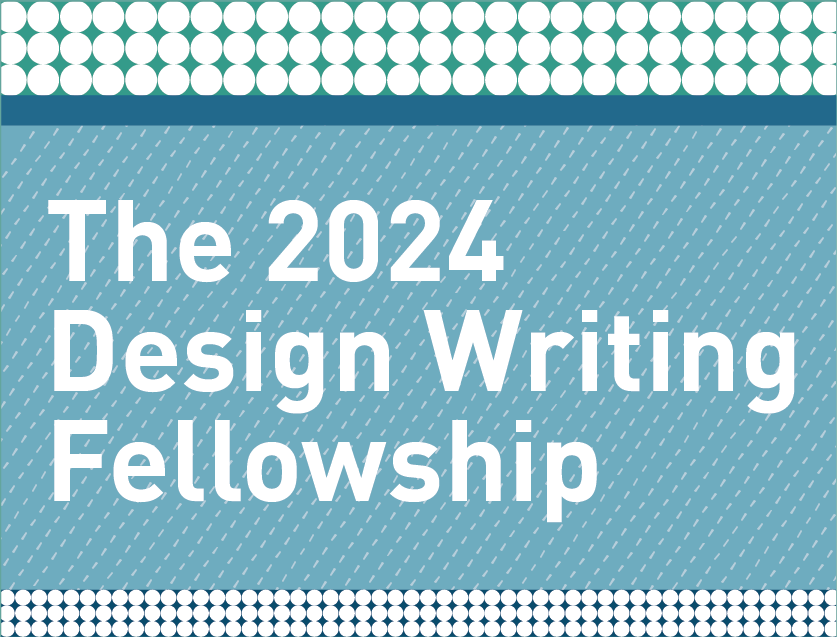 Design Writing Fellowship — Writing Space
