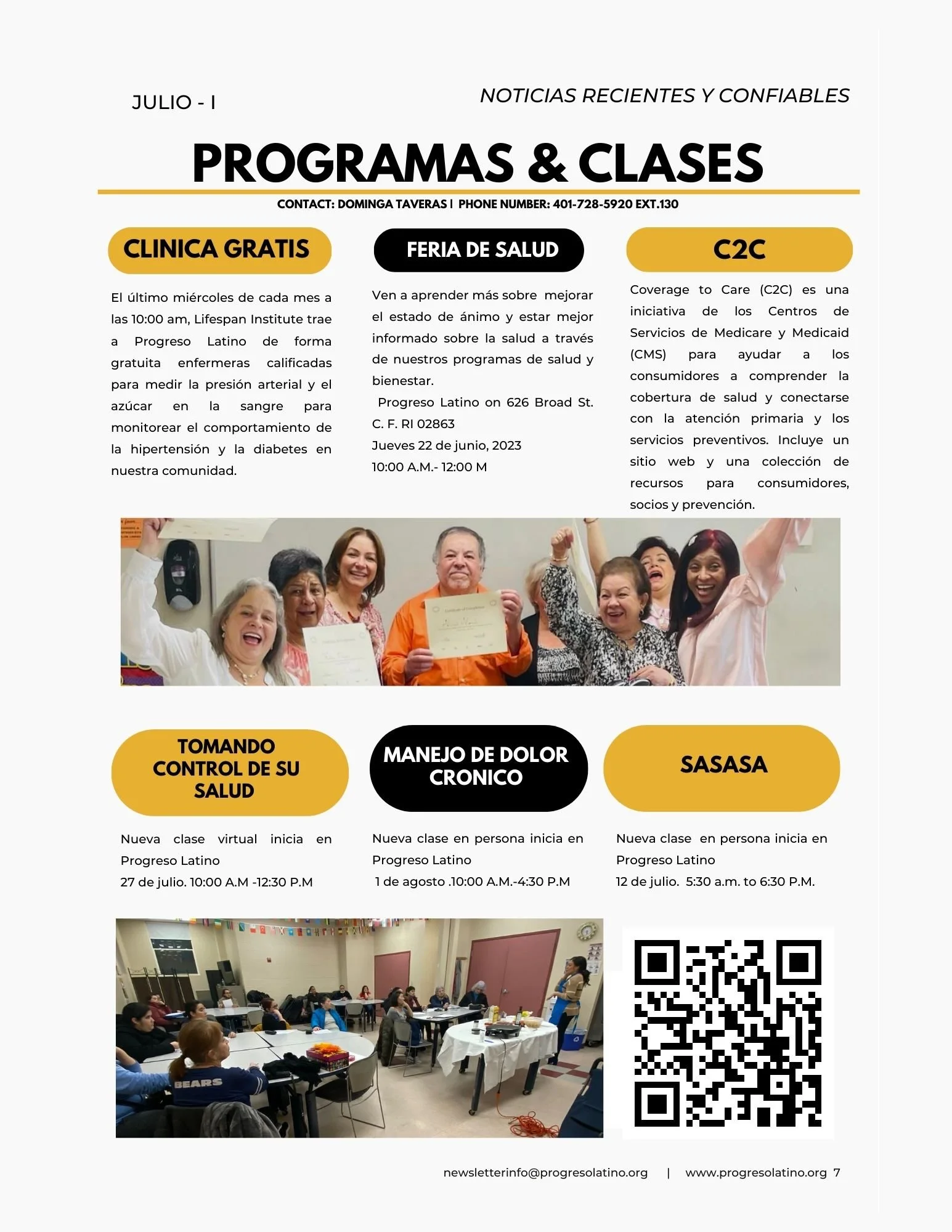 NEWSLETTER — Progreso Latino