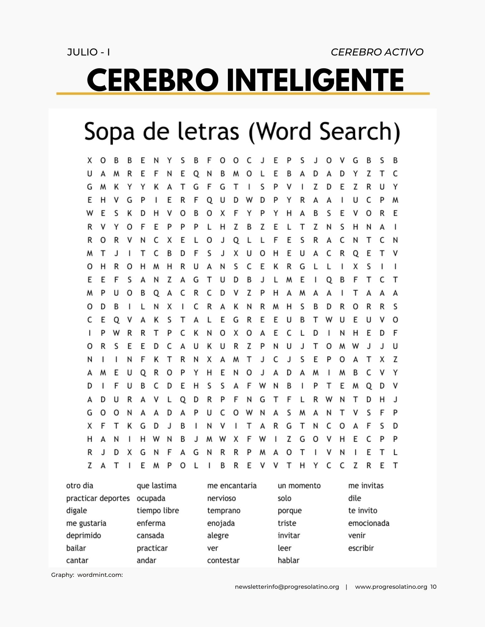 NEWSLETTER — Progreso Latino