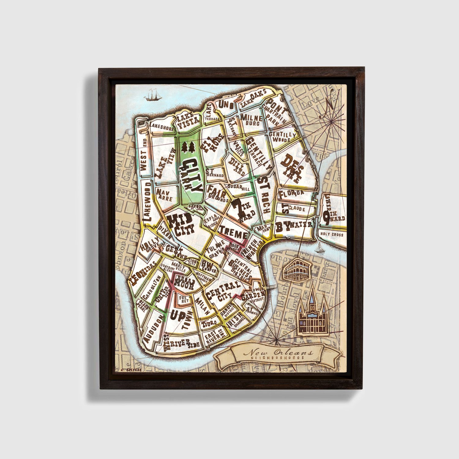 Neighborhood Map Drawing